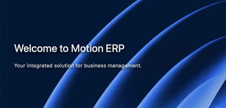 MotionERP ระบบ ERP ครบวงจรสำหรับธุรกิจยุคใหม่